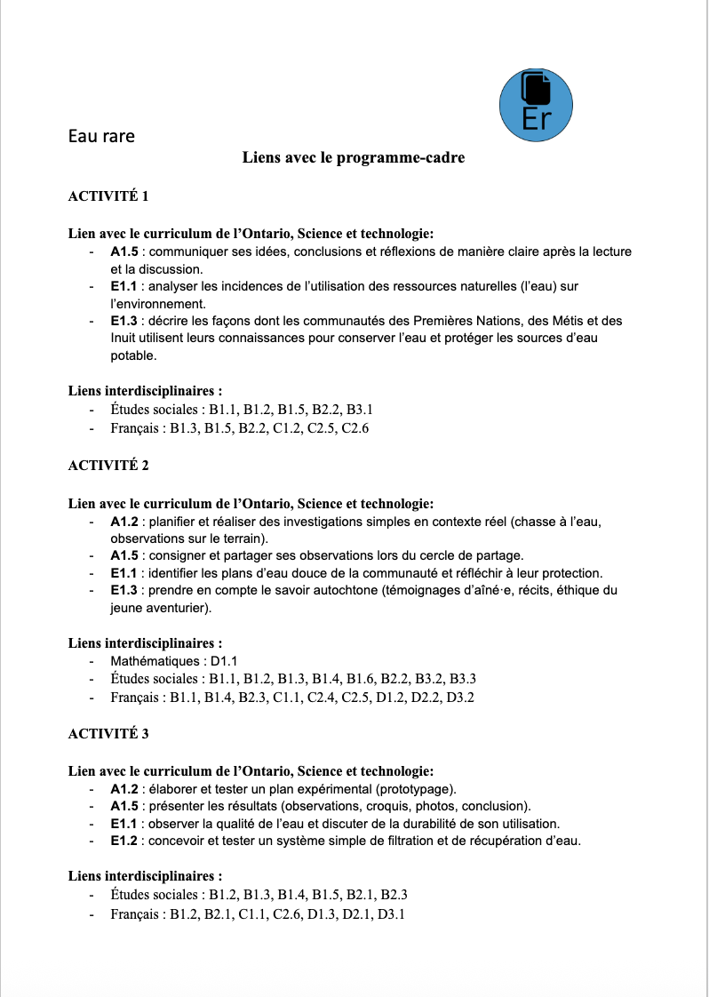 Fiches de travail - Tableau ST